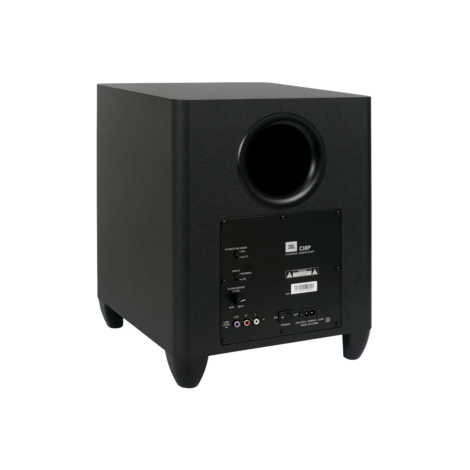Subwoofer JBL Ci8P Ativo 100W 8" para Home Theater | Audio Prime